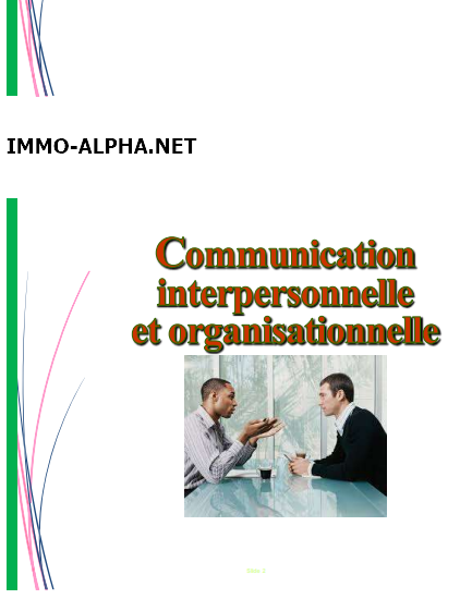 La communication interpersonnelle et organisationnelle