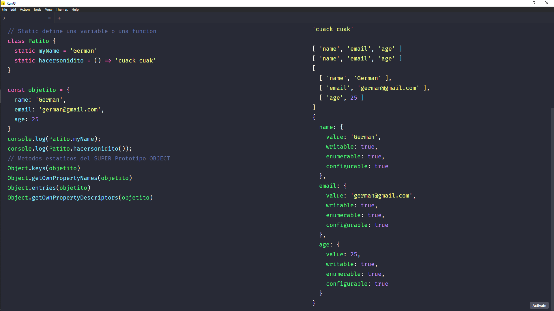 Static: atributos y métodos estáticos en JavaScript - Platzi Static: atributos y métodos estáticos en JavaScript - Platzi