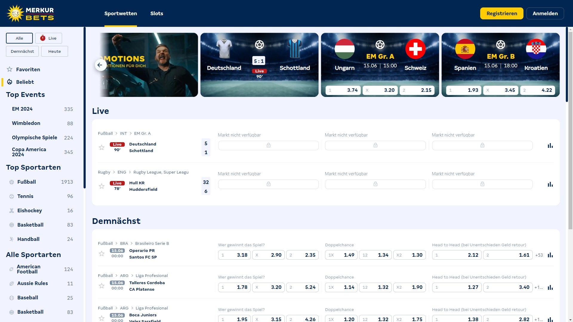 Ein Neuanfang: Aus XTiP wurde Merkur Bets