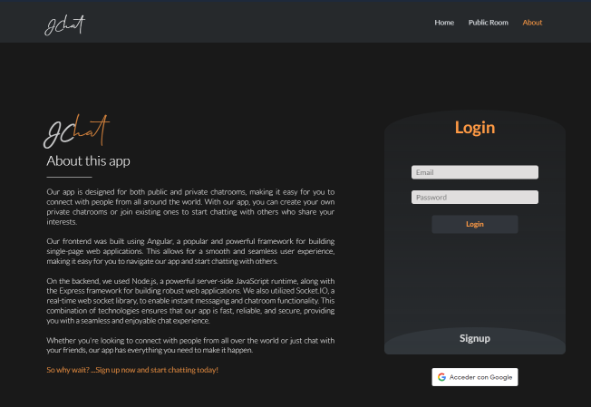 GitHub - JulianCallejas/JChat-frontend: Public and private chatrooms Frontend repository, made ...