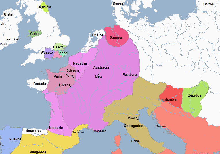 Alemania siglos VI VII VIII