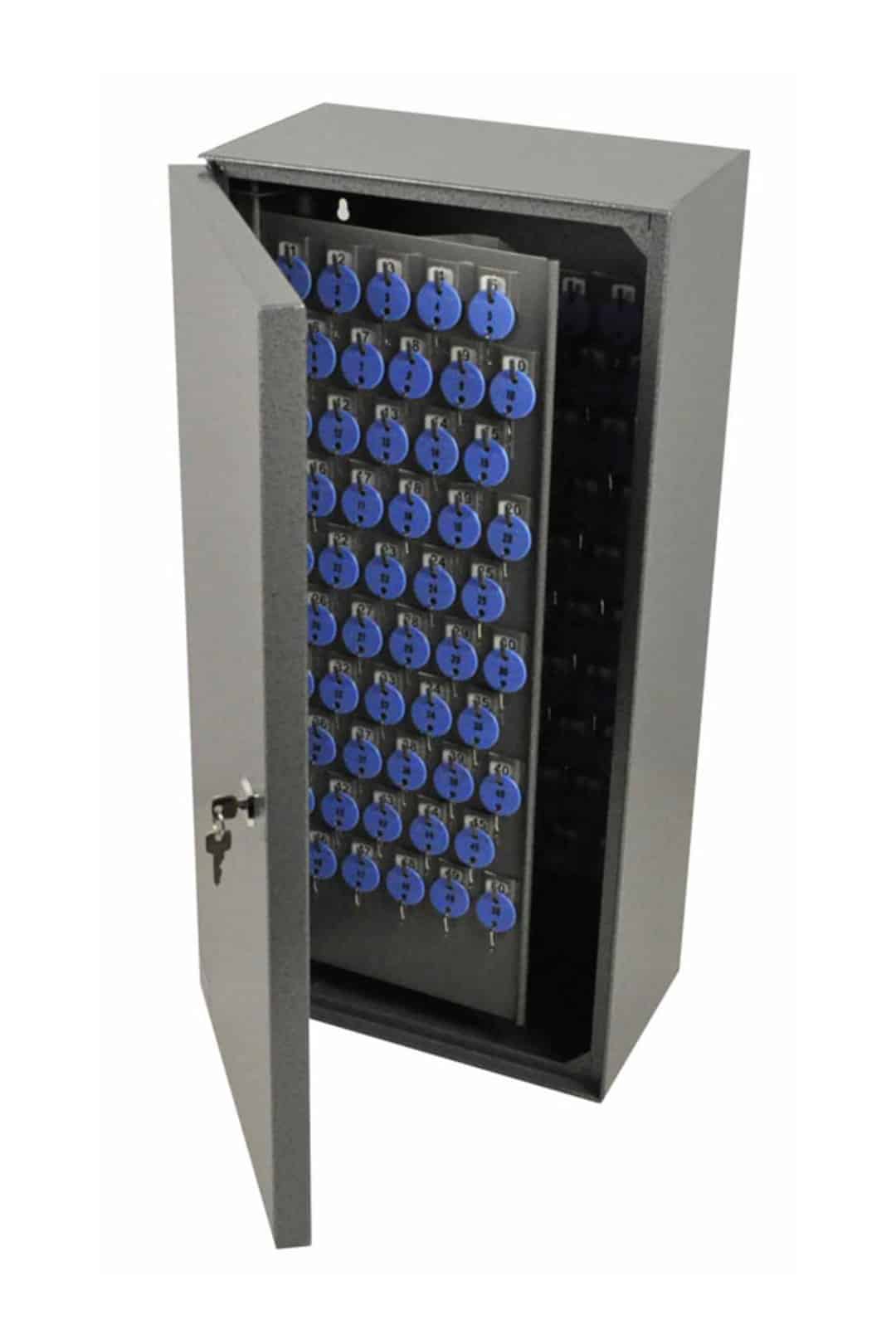 686/150 Lockable Cabinet in Grey | Telkee Key Safe with 150 Key Hooks
