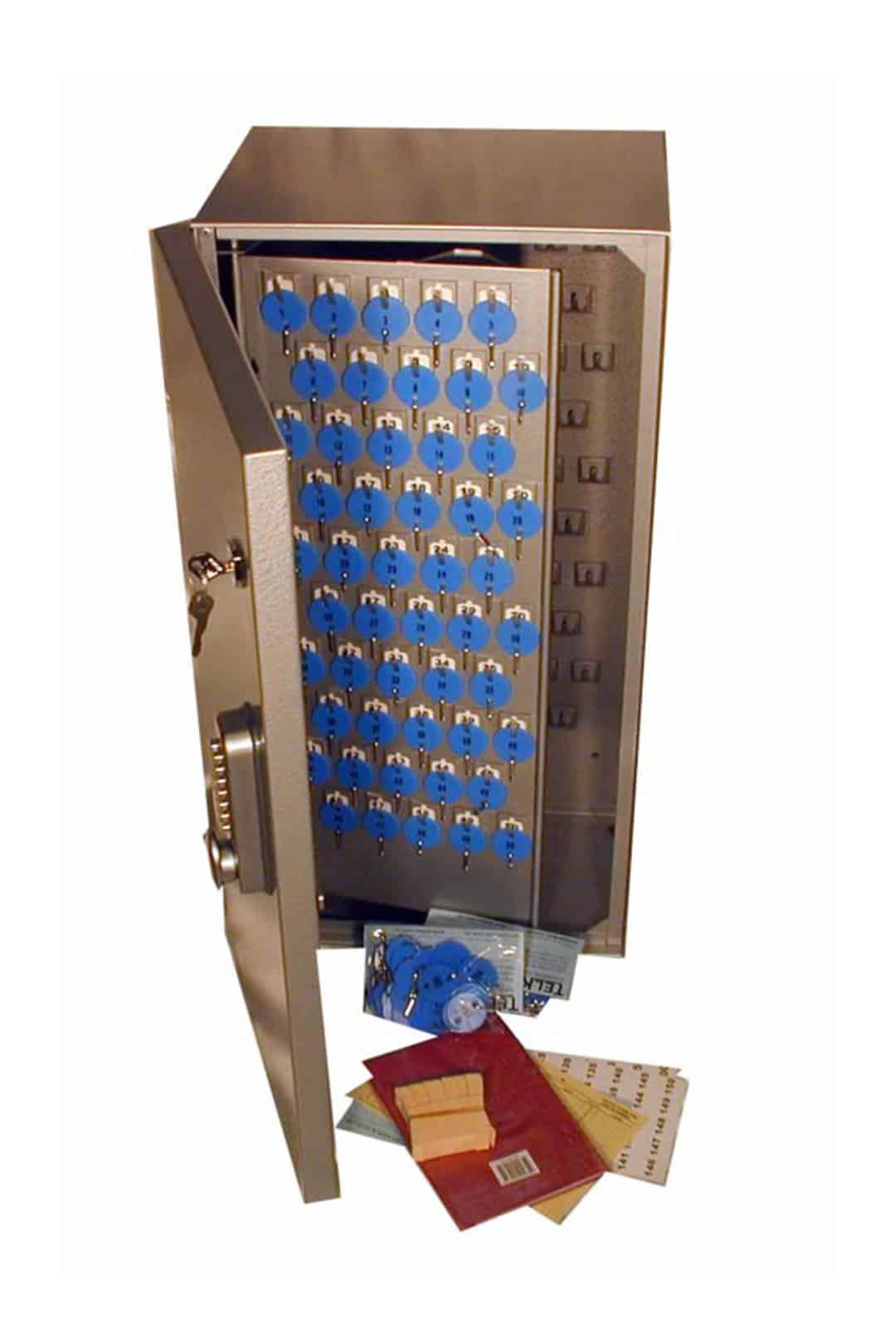 Telkee 686/150 Grey Key Cabinet | Mechanical Keypad | 150 Key Hooks
