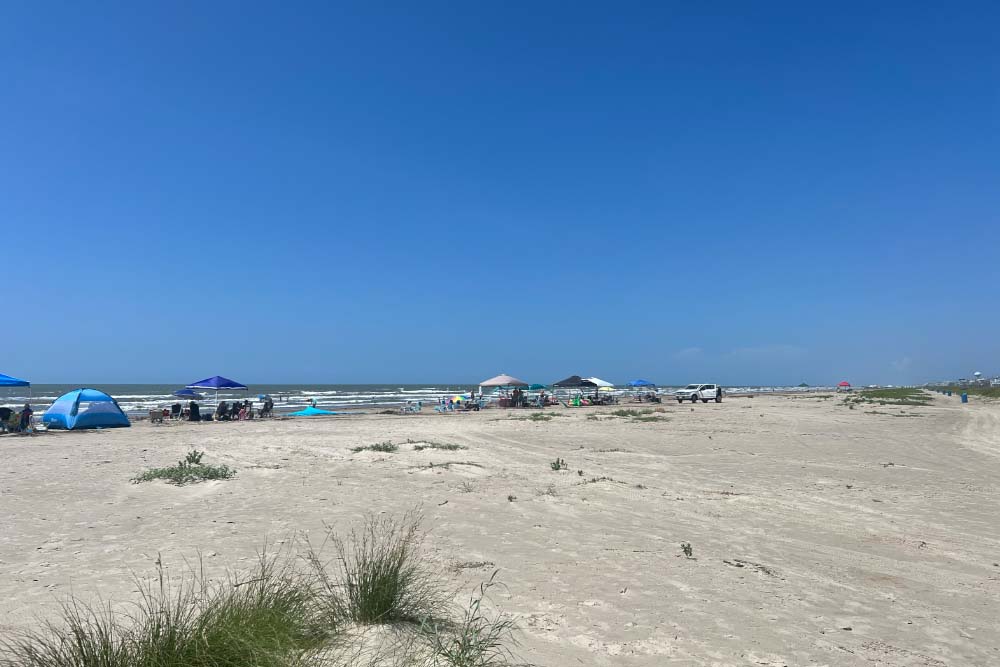 Terramar Beach - Limited Beach Parking on West End of Galveston