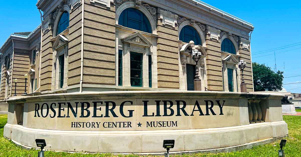 Rosenberg Library - Oldest Free Public Library in Continuous Use*