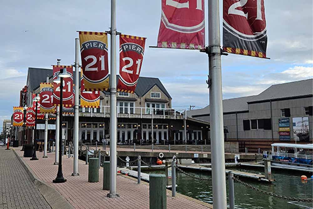 Pier 21 Neighborhood in Galveston Island's Historic Downtown