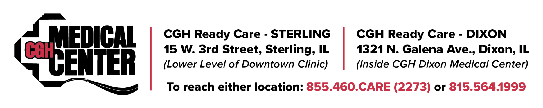 Ready Care - Dixon & Sterling | CGH Medical Center