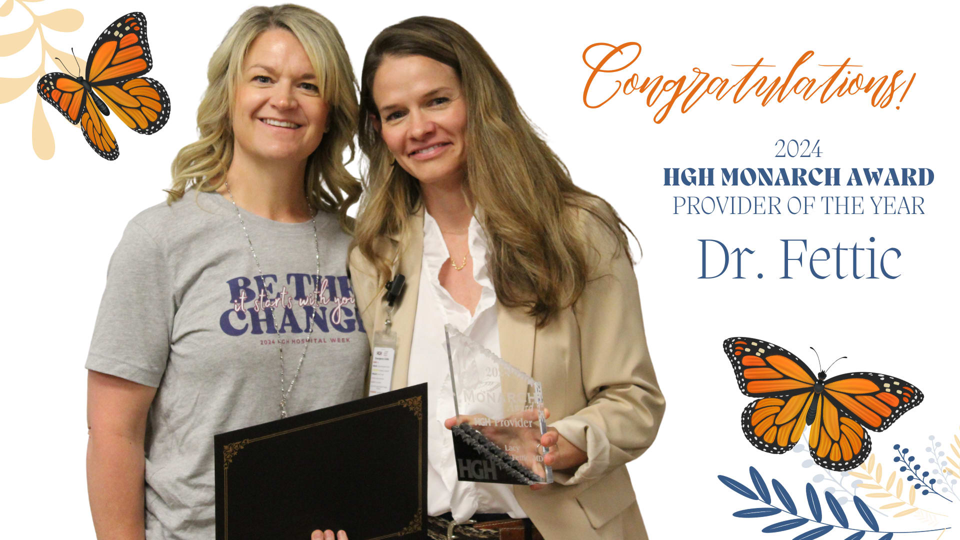 HGH Monarch Award | Humboldt General Hospital