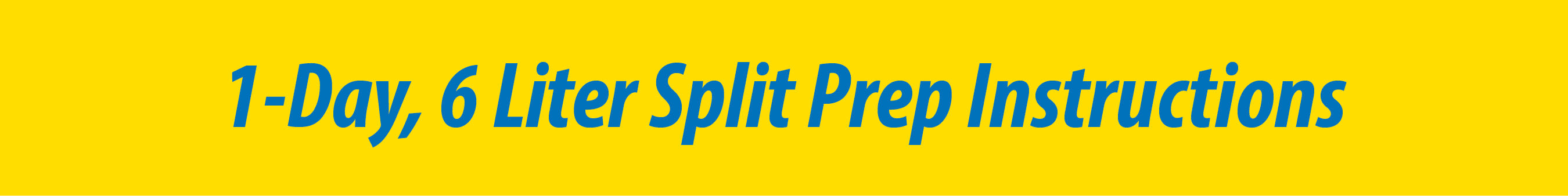 1-Day, 6 Liter Split | University Health
