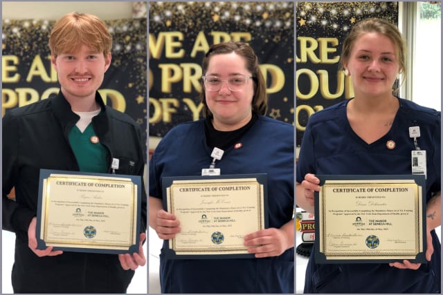 Four Employees Receive Paid Training at The Manor at Seneca Hill and ...