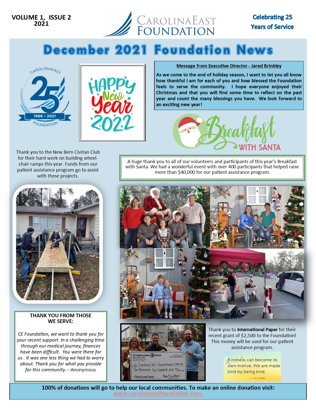 Newsletter | The CarolinaEast Foundation