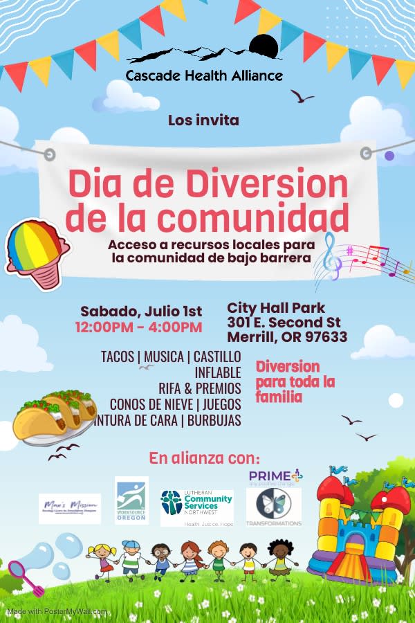 Community Fun Day in Merrill on Saturday July 1st! | Cascade Health ...