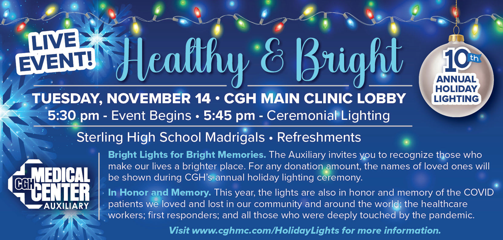 Healthy & Bright Holiday Lighting | CGH Medical Center