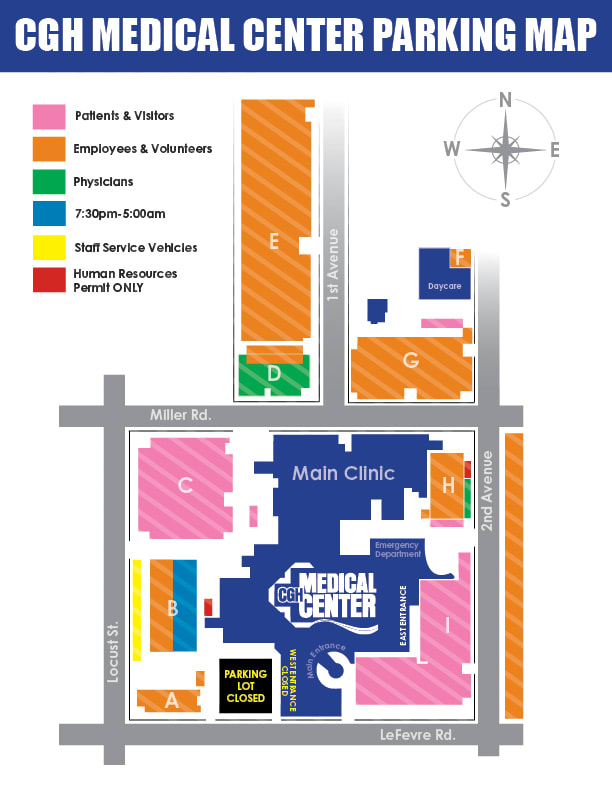 CGH Parking Map | CGH Medical Center