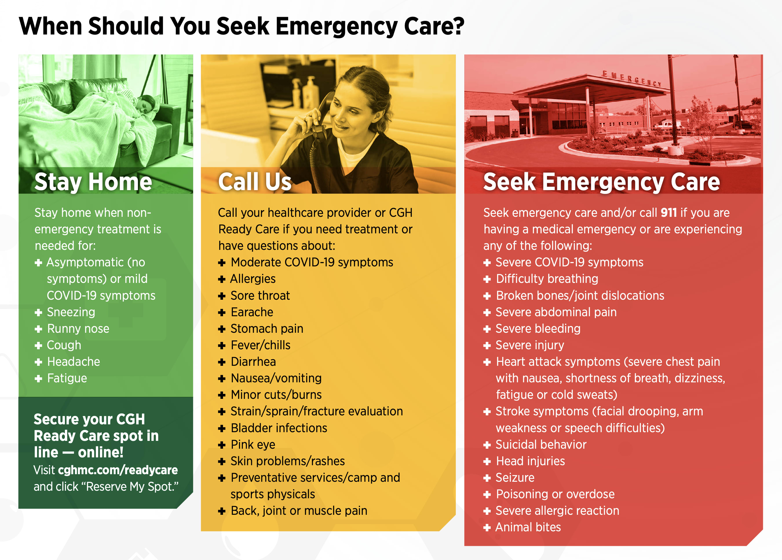 Emergency Room | CGH Medical Center