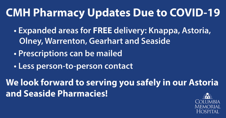 CMH Pharmacy updates due to COVID-19 | Columbia Memorial Hospital