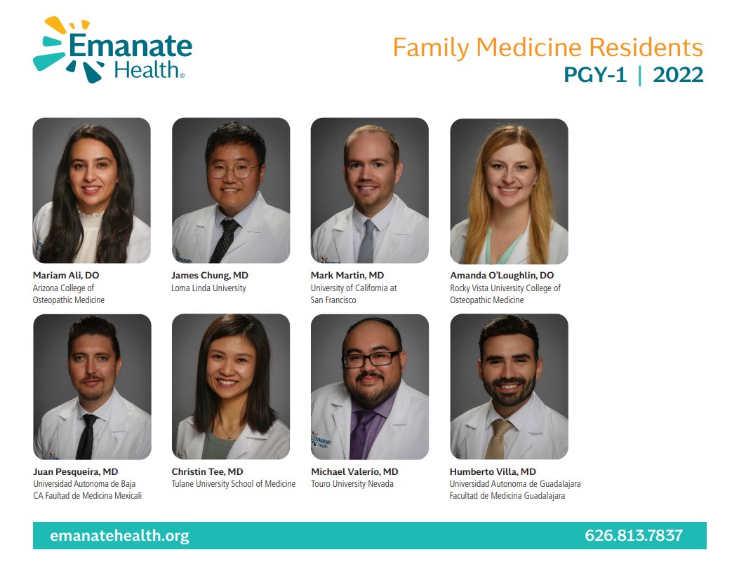 Emanate Health Family Medicine Residency Program Announces New Class of ...