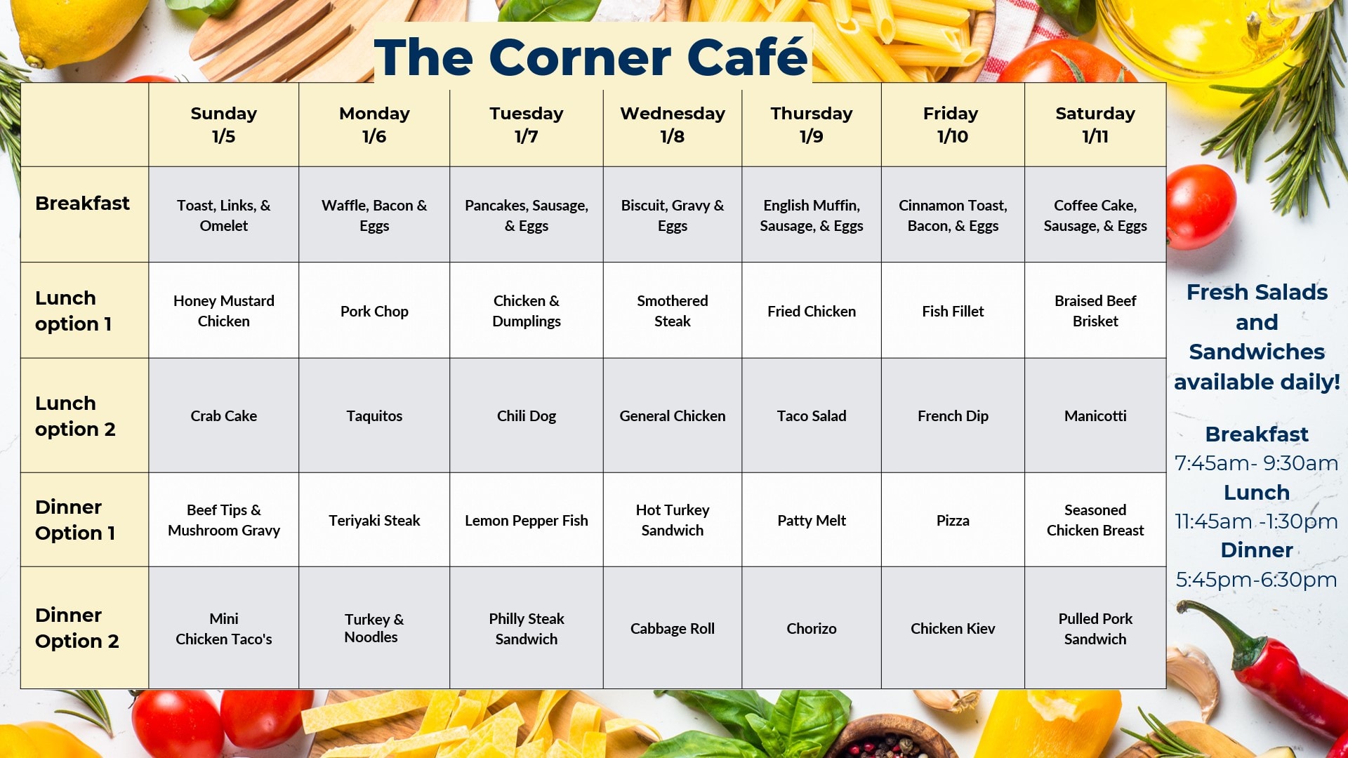 Corner Cafe | Humboldt General Hospital