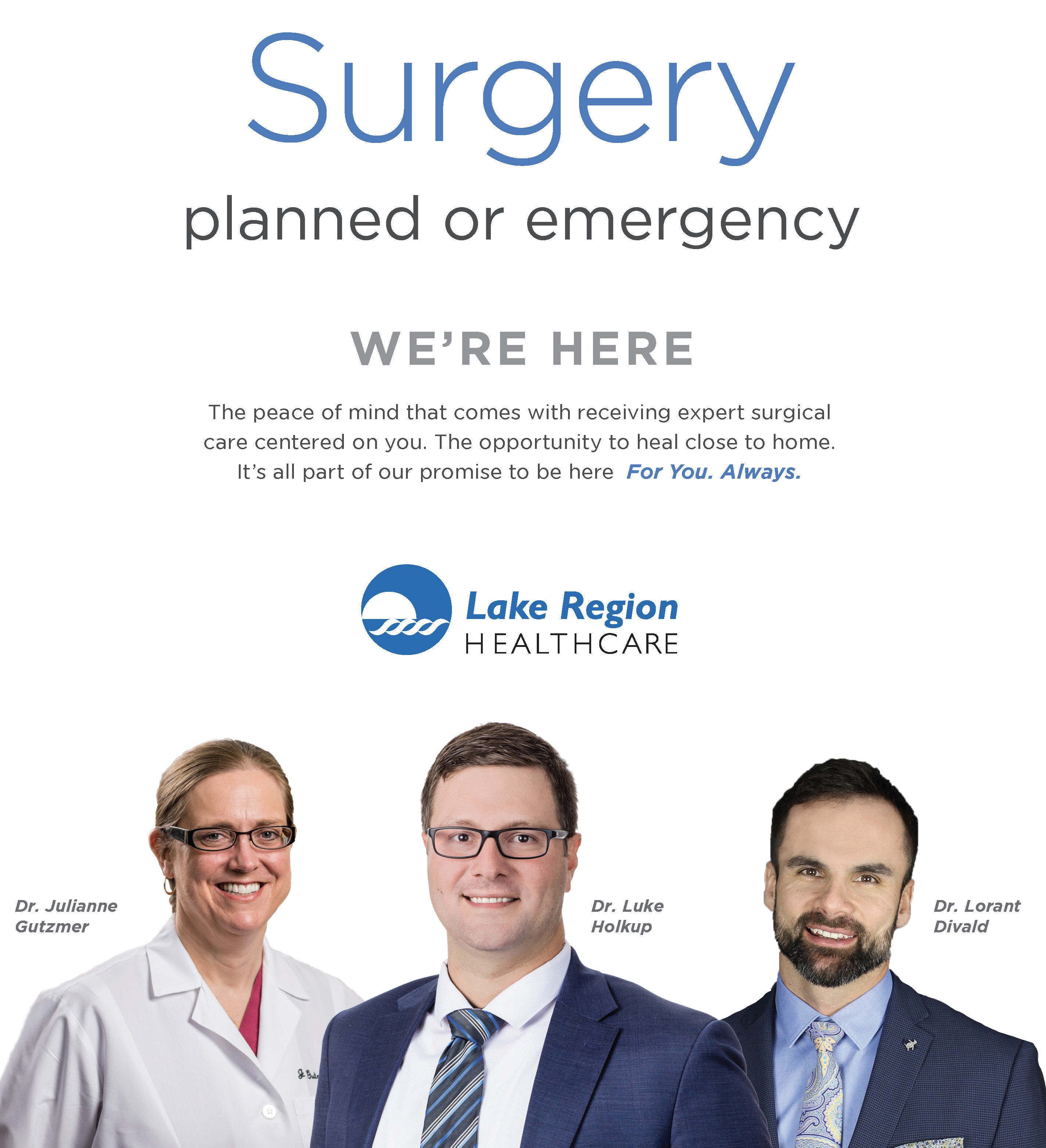 Same Day Surgery | Lake Region Healthcare
