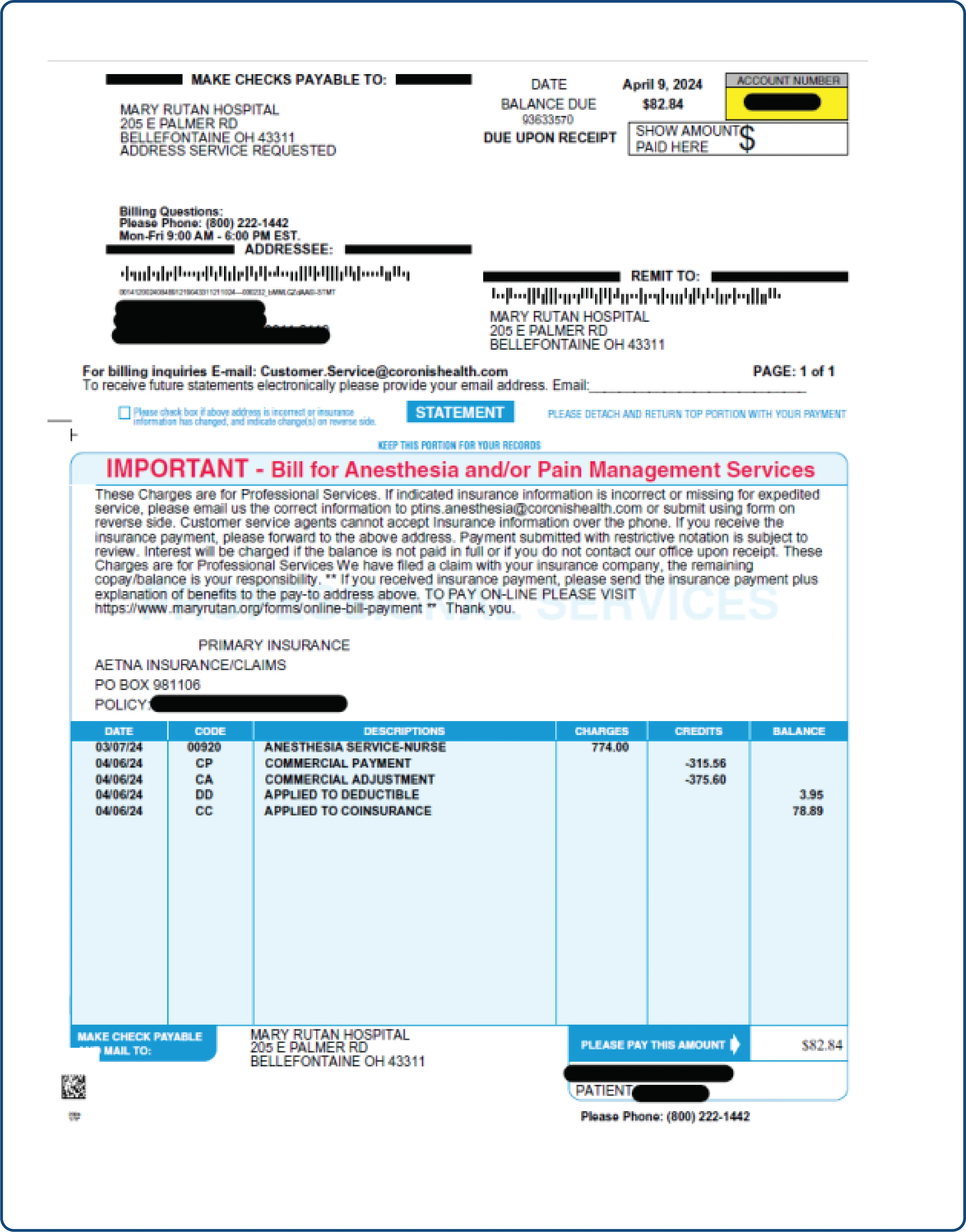 Online Bill Pay | Mary Rutan Health