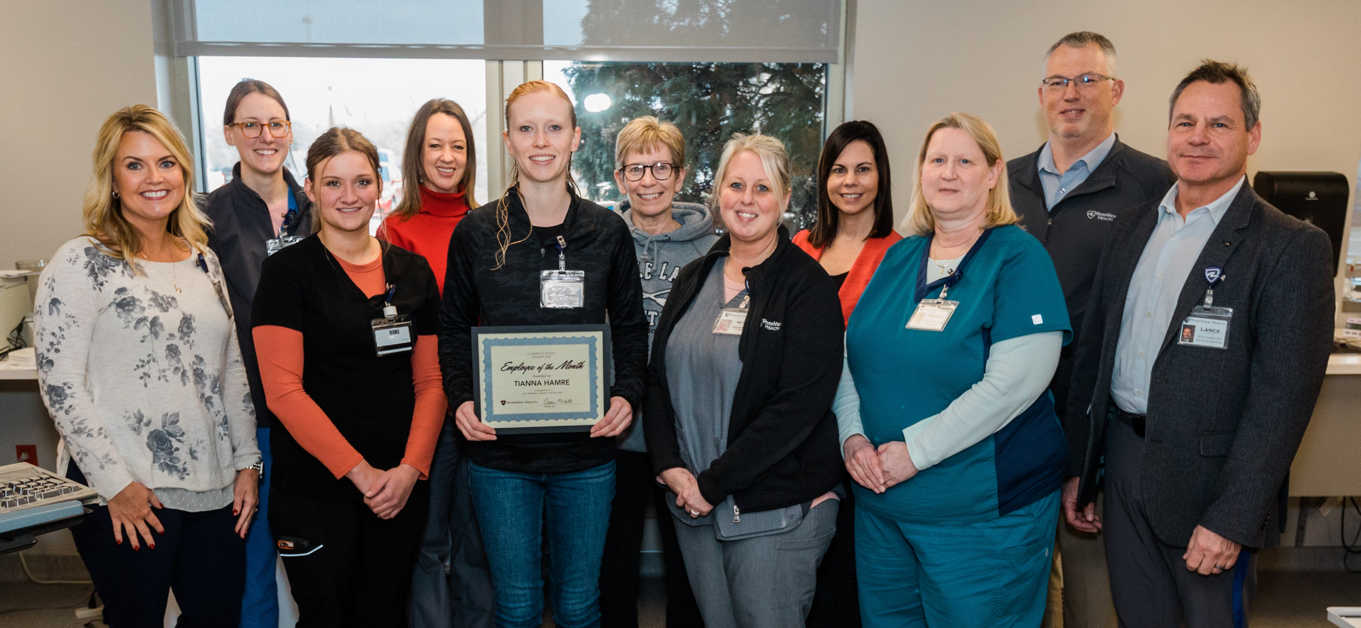 Tianna Hamre is RiverView’s First 2024 Employee of the Month ...