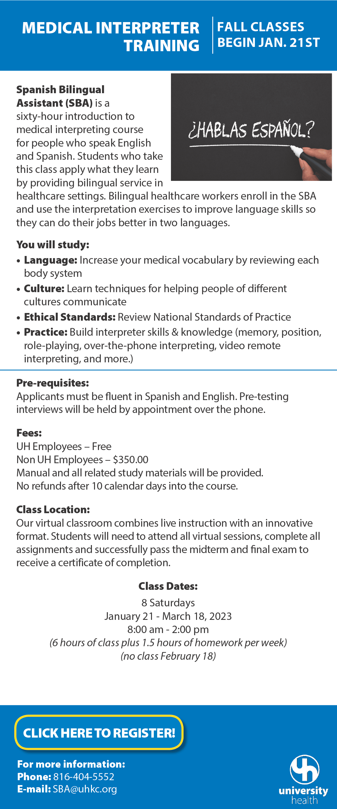 Interpreter services | University Health