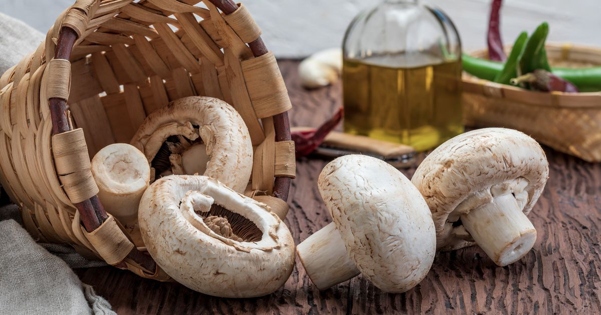 Mushrooms with apple herb stuffing