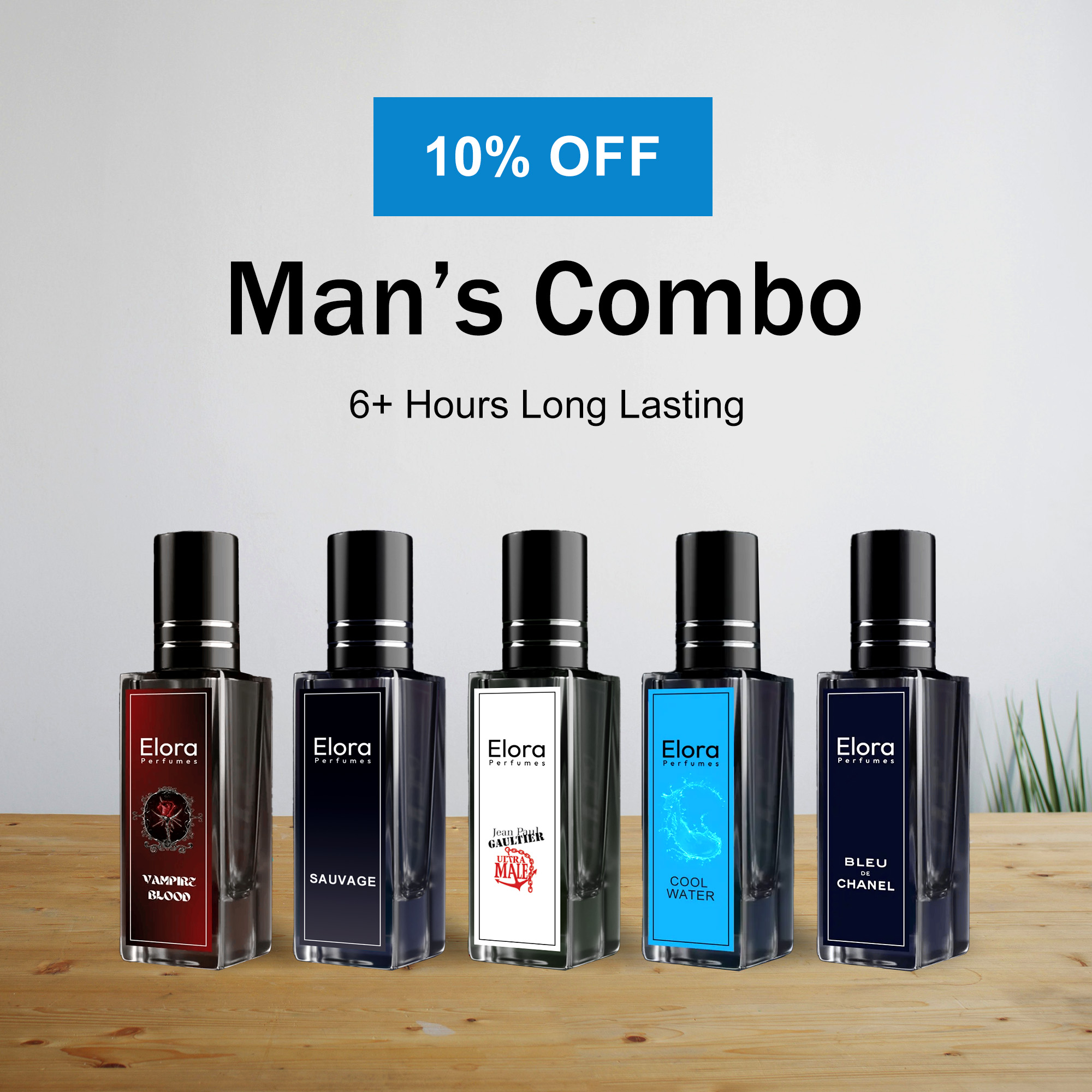 Combo Pack (5-in-1) - Premium Men’s Perfumes | Elora Perfumes Bangladesh