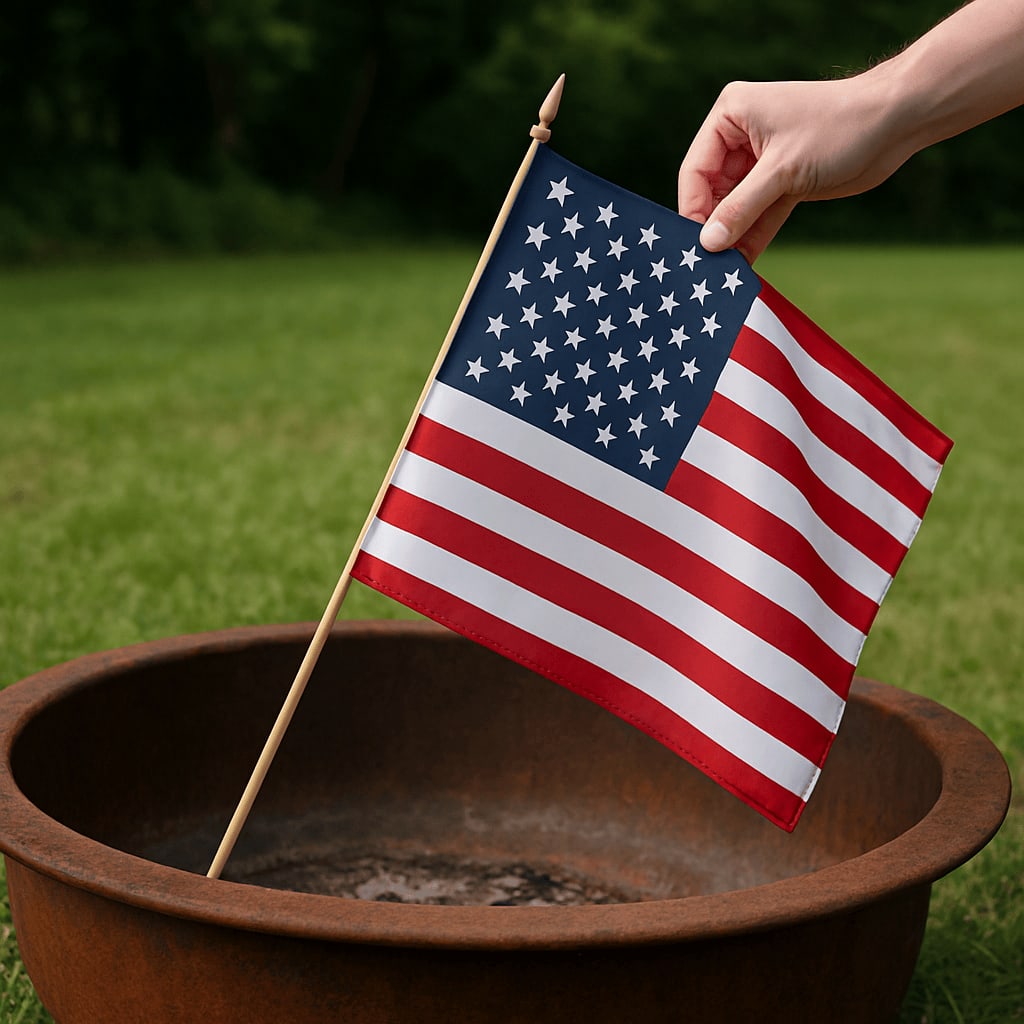 How to Dispose of an American Flag