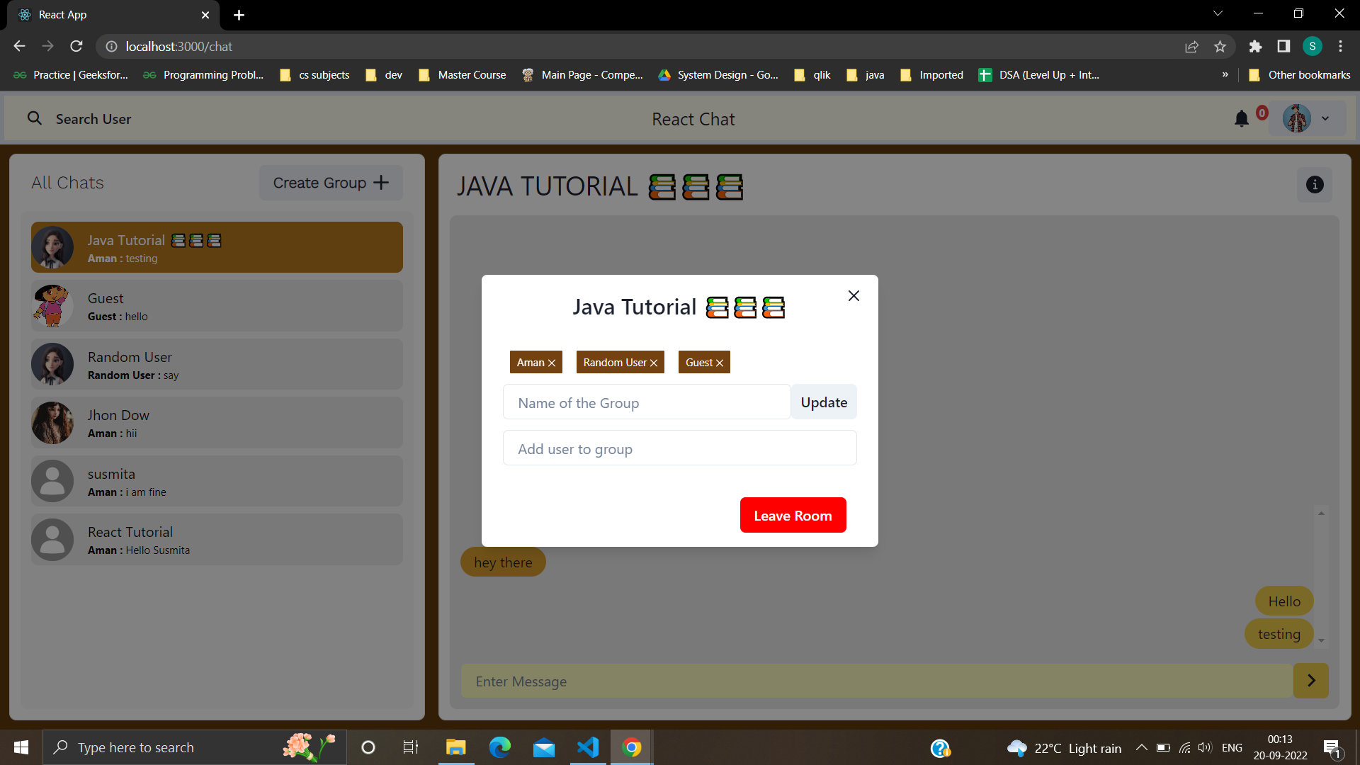 Github Susmita09 React Chat