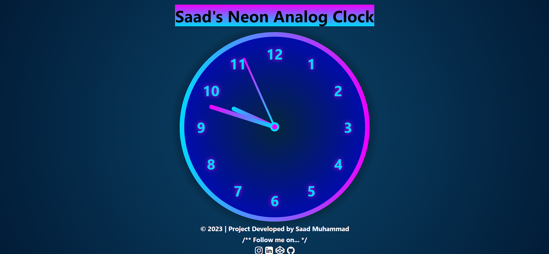 GitHub - saad-muhammad01/Neon-Analog-Clock: I've skillfully designed an ... GitHub - saad-muhammad01/Neon-Analog-Clock: I've skillfully designed an ...