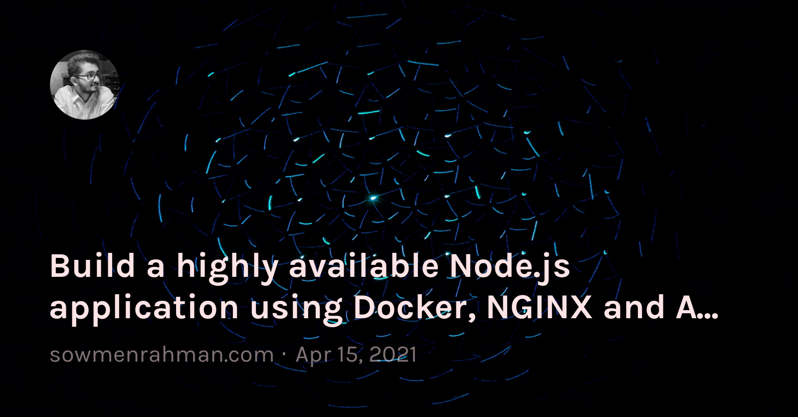 Build a highly available Node.js application using Docker, NGINX and AWS ELB | sowmenrahman.com