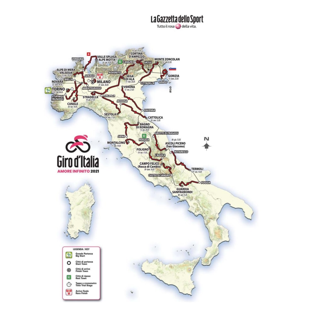 Giro d'Italia: Preview of all the stages - Israel - Premier Tech Pro ...