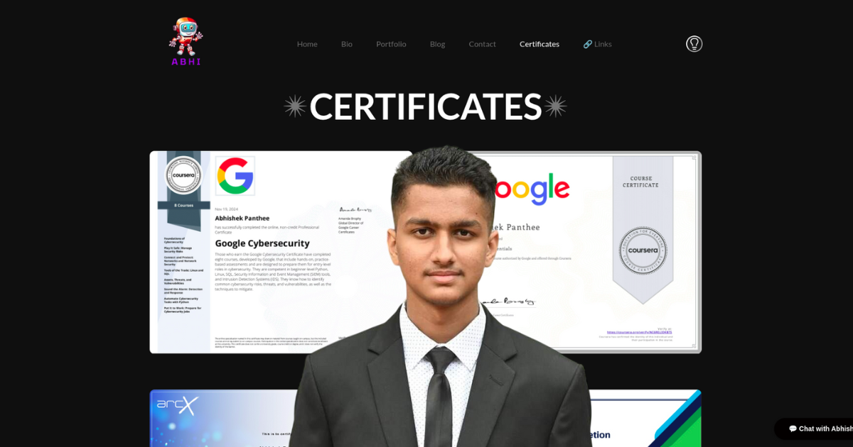 Abhishek Panthee - Certificates