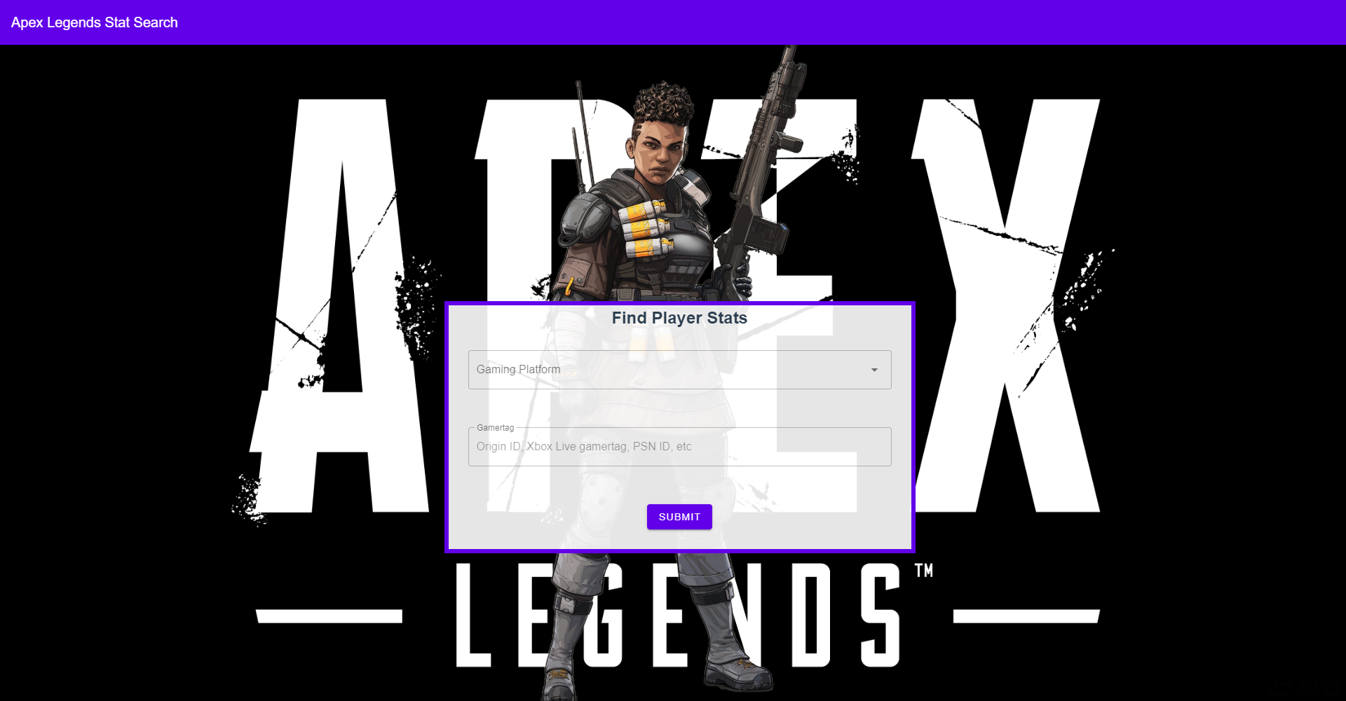 GitHub - dwoods447/apex-legends-stat-tracker