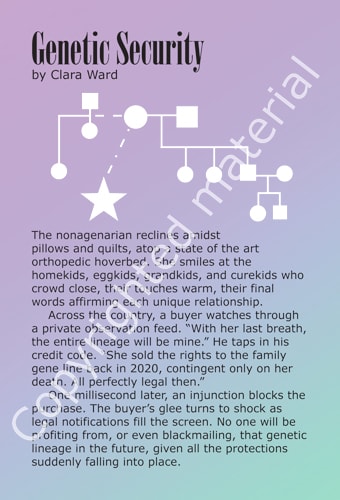 Genetic Security Postcard | Thinking Ink Press