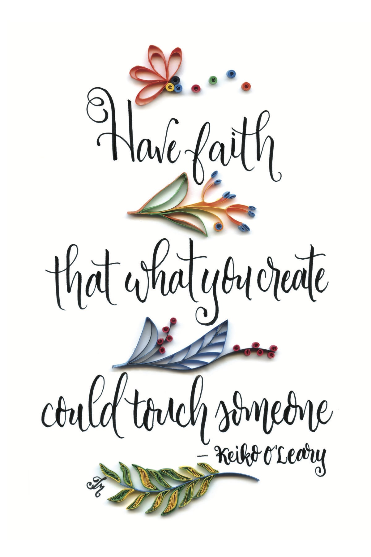 Quote Postcard: Have faith | Thinking Ink Press