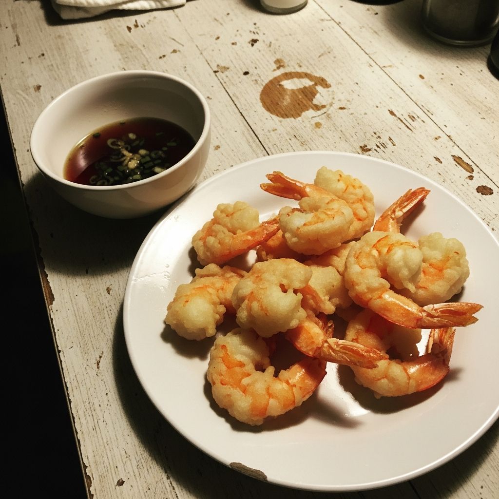 Crispy Shrimp Tempura with Dipping Sauce | Uncle Hiro's Washoku Table
