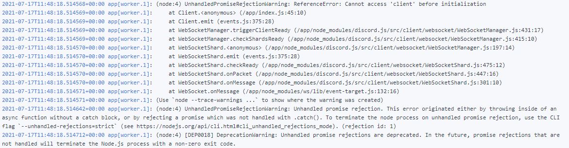 Console ERROR : r/Discord_Bots