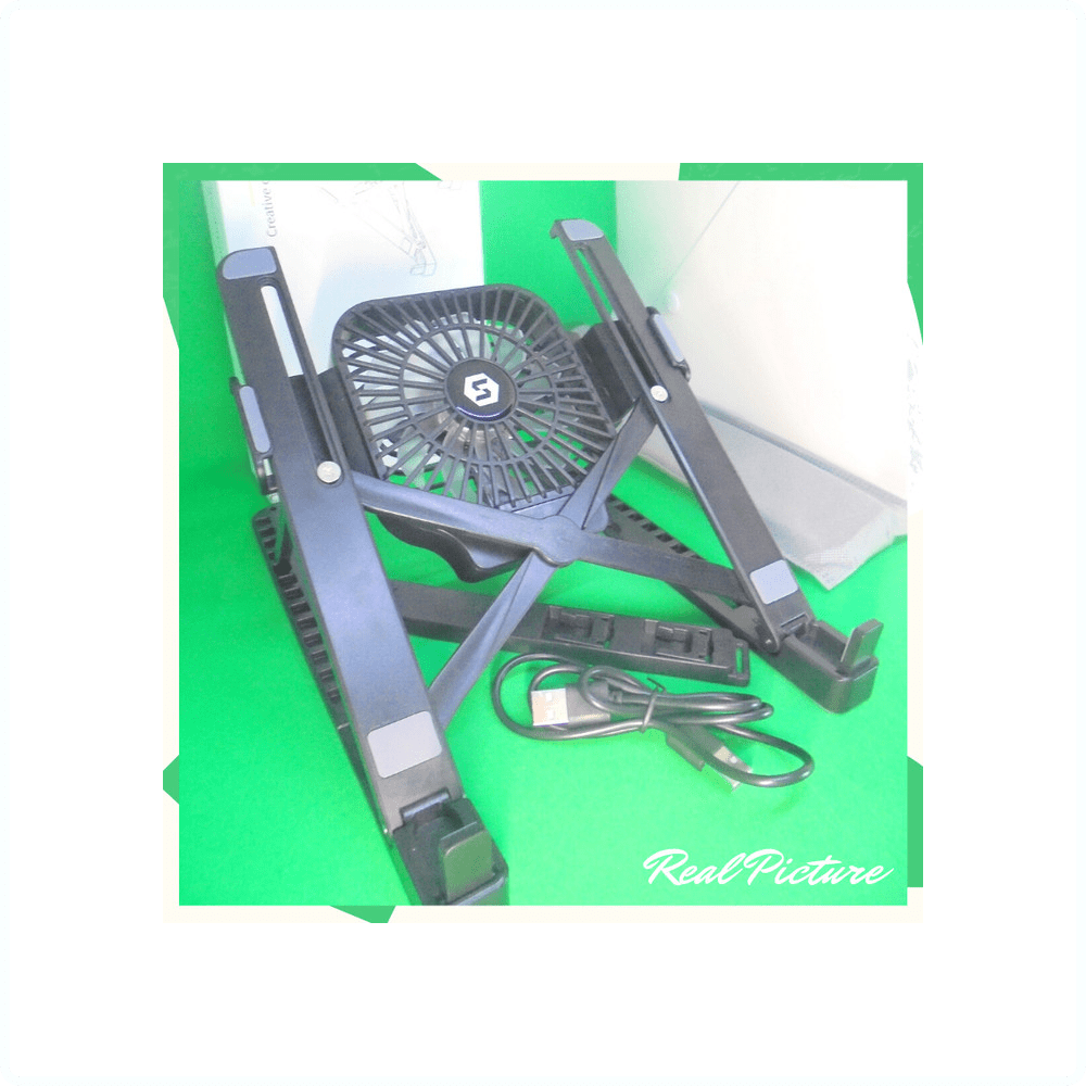 Jual Fan Stand Cooling Pad Dudukan Laptop Kipas Dengan Holder Hp ...