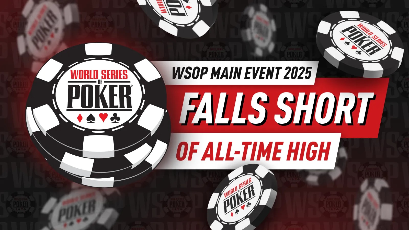2025 WSOP Main Event: Falls Short of All-Time High