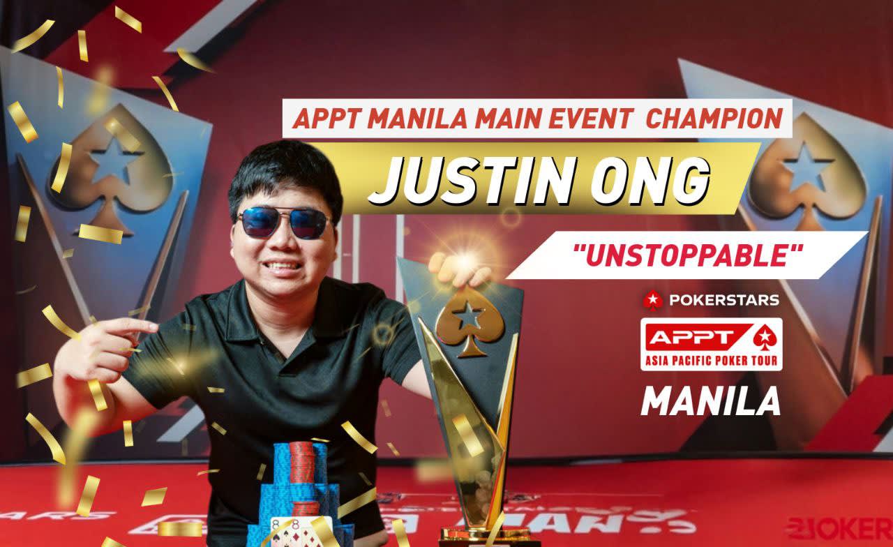 Justin Ong Crowned 2025 APPT Manila Main Event Champion - SOMUCHPOKER