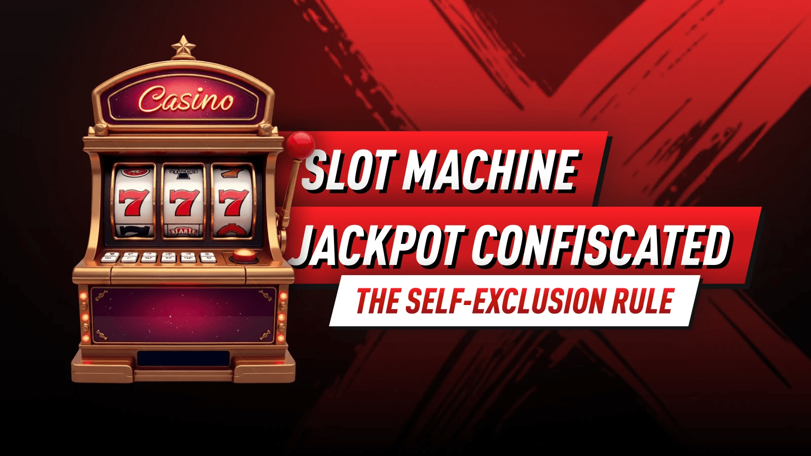 Slot Machine Jackpot Confiscated: The Self-Exclusion Rule