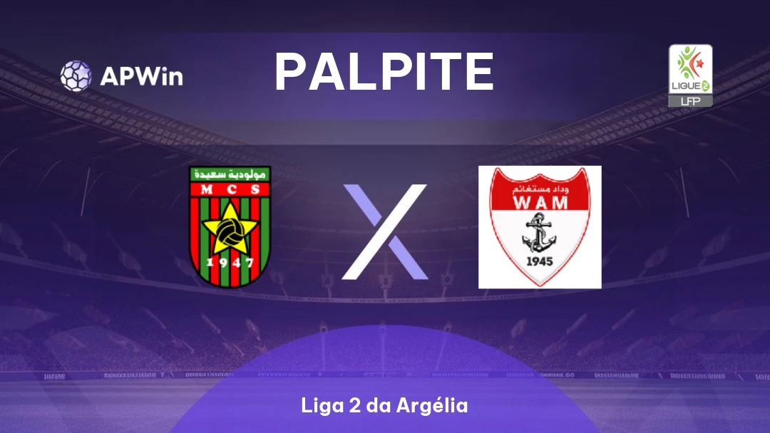 Palpite: MC Saïda x WA Mostaganem | Liga 2 da Argélia | 26/12