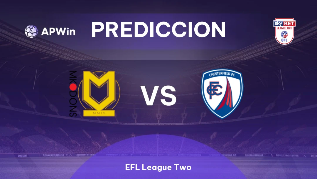 Milton Keynes Dons vs Chesterfield: pronósticos, cuotas, y datos para ...