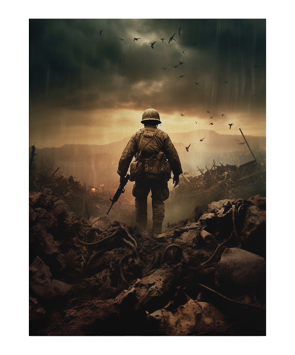 Hacksaw Ridge - War Film - Movie Theme Wall Art | Ozelu
