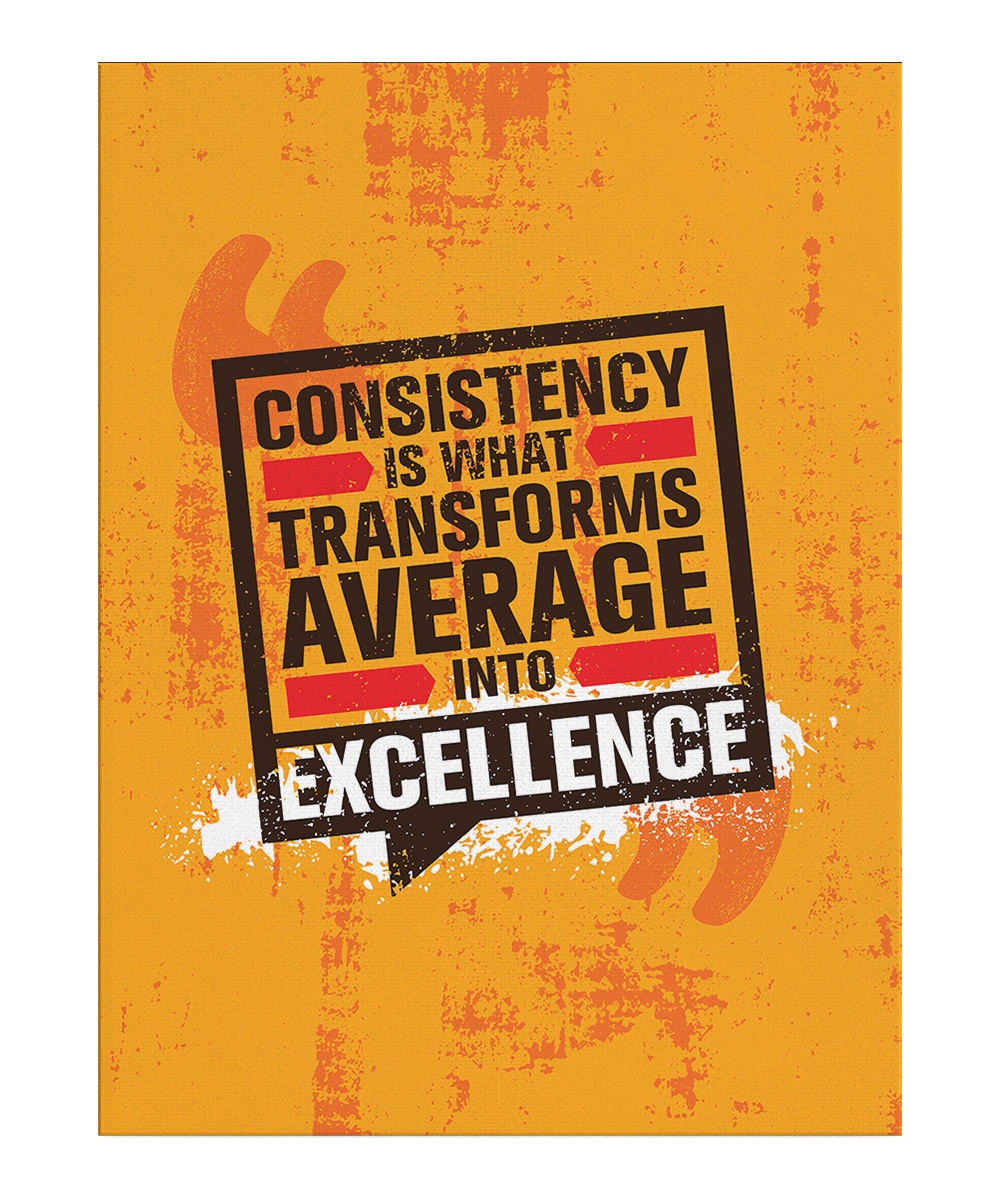 Magic Of Consistency - Inspirational Theme Wall Artwork | Ozelu