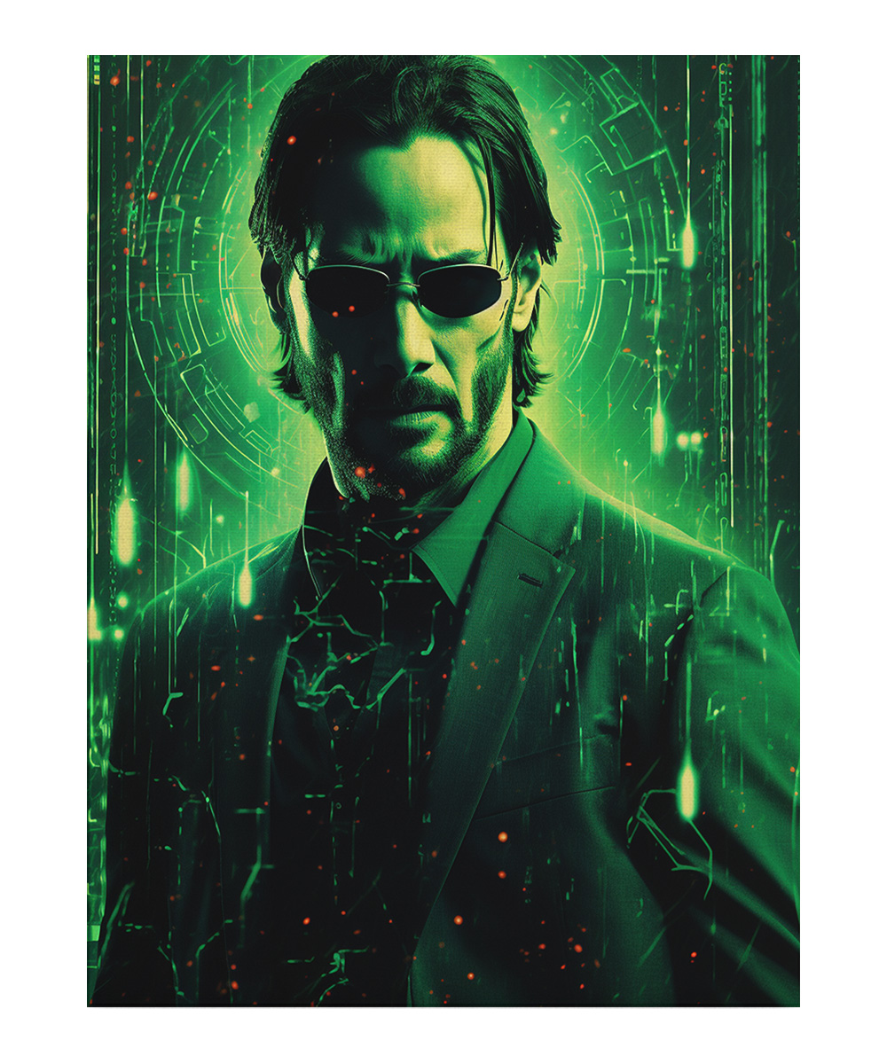 The Matrix - Starring Keanu Reeves - Sci-Fi - Action - Movie Theme Wall ...