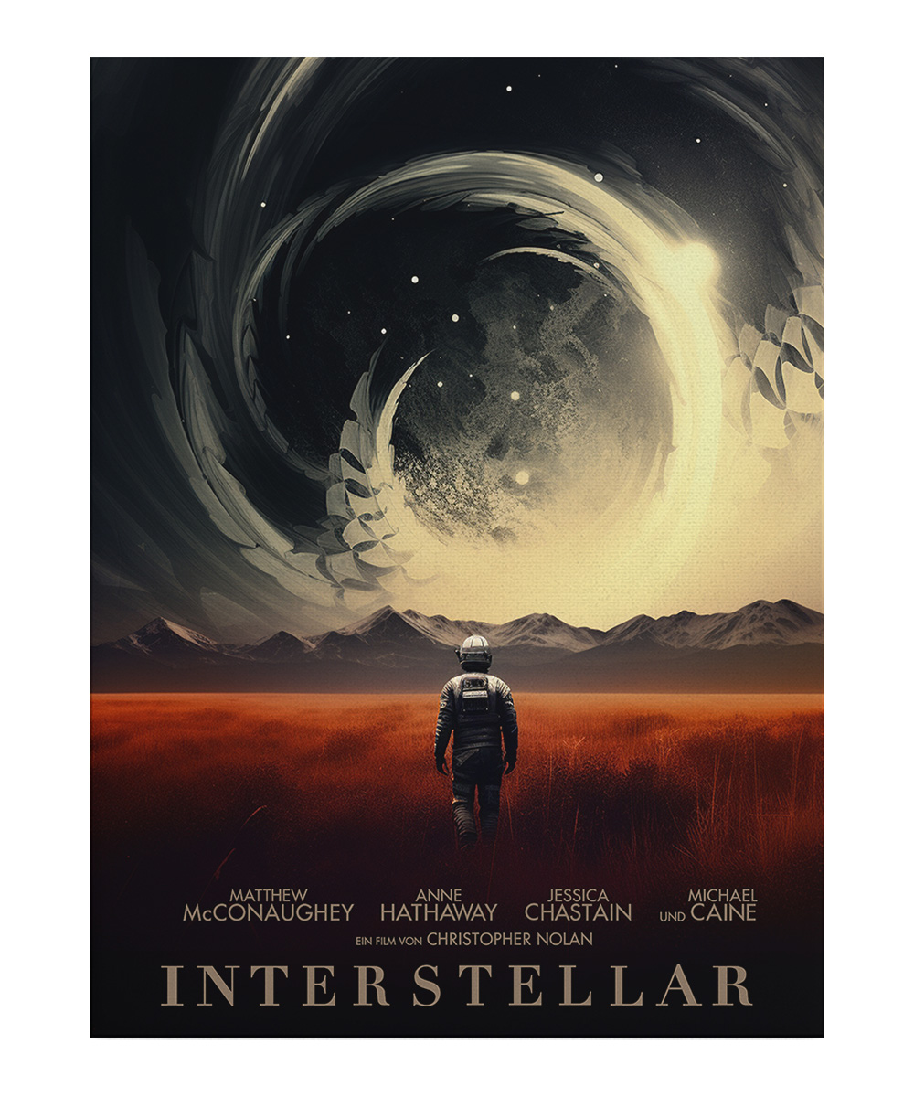 Interstellar - Sci-Fi - Thriller - Movie Theme Wall Artwork | Ozelu