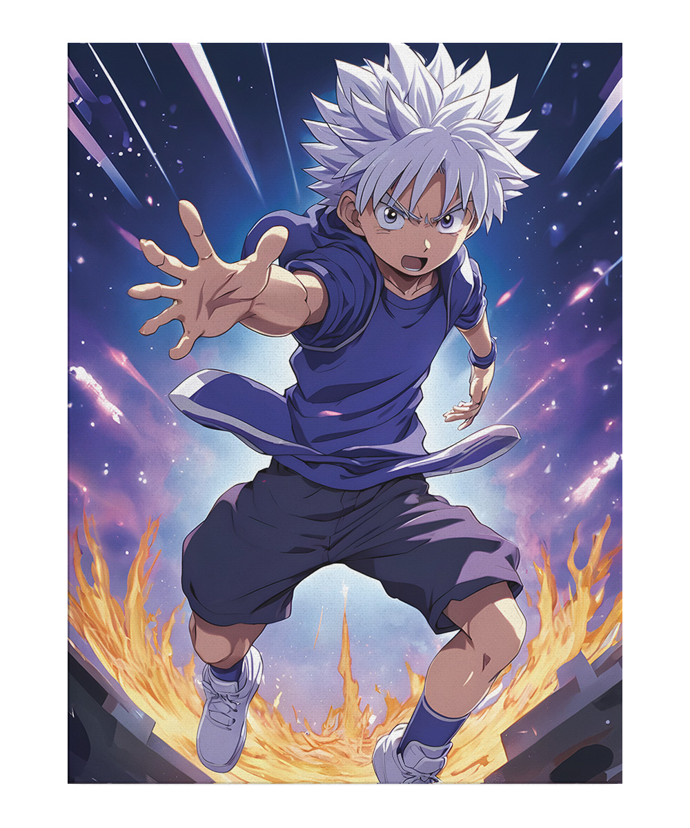 Ready For Battle - Killua Zoldyck - Hunter X Hunter - Anime Theme Wall ...
